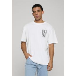 MisterTee Herren T-Shirt "MisterTee Reach High Oversize Tee", wei&szlig;, Gr. S, bedruckt, 100% Baumwolle, Shirts