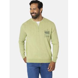 Jan Vanderstorm Herren Rundhalspullover "Pullover ENDRICH", gr&uuml;n, Gr. L, Obermaterial: 100% Baumwolle CO., Pullover