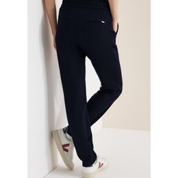 Cecil Damen Stoffhose "Style Tracey", blau, Gr. XXL, unifarben, Web, Obermaterial: 61% Viskose, 32% Polyamid, 7% Elasthan. Futter: 100% Polyester,