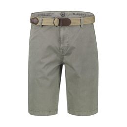 Lerros Bequeme Chino-Bermuda mit G&uuml;rtel und Minimalprint Herren Gr&ouml;&szlig;e 36 dunkelgrau