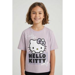name it Jungen T-Shirt "NKFDYKAJA HELLOK SS NREG TOP SKY"dawn pink, Gr. 122, bedruckt, unifarben, Jersey, Obermaterial: 95% Baumwolle, 5% Elasthan,