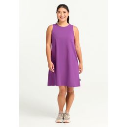 Jack Wolfskin Damen Sommerkleid "TRAVEL DRESS W", lila, Gr. XXL, Obermaterial: 100% Polyester, Kleider, sportlicher Stil, atmungsaktives Material