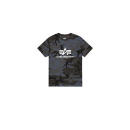 Herren T-Shirt "Basic T-Shirt BL Camo", schwarz, Gr. S, Alpha Industries, Obermaterial: 100% Baumwolle, Shirts