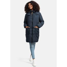 Navahoo Damen Steppmantel "Bliblablubb 14", blau, Gr. XS, Obermaterial: 100% Polyester. Futter: 100% Polyester. &Auml;rmelfutter: 100% Polyester.