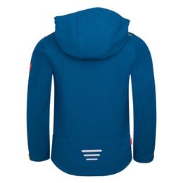 Trollkids Jungen Softshelljacke "Kids Trollfjord Jacket", blau, Gr. 104, Obermaterial: 94% Polyester, 6% Elasthan, Jacken, Langarm-Design, mit