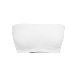 Urban Classics Damen Sport-BH "Urban Classics Damen Ladies Pads", Gr. Mwei&szlig;, 90% Polyamid, 10% Elasthan, BHs