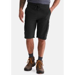 Herren Bermudas "HAMILTON Cargo Longbermuda"schwarz asphalt, Gr. 36, HERO by John Medoox, Sweatware, 70% Baumwolle, 30% Polyamid, Hosen, Bermuda