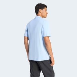 Herren Poloshirt "M PQ PS"glow blau, Gr. S, adidas Sportswear, Obermaterial: 100% Baumwolle, Shirts