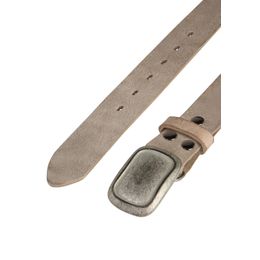 Damen Lederg&uuml;rtel "Wechselg&uuml;rtel", beige, Gr. 110, RETTUNGSRING G&Uuml;RTEL, Rindsleder, G&uuml;rtel
