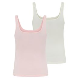 HUGO UNDERWEAR Damen Tanktop, Gr. XSopen pink 694, Jersey, Obermaterial: 95% Baumwolle, 5% Elasthan, Tops, Rundhals