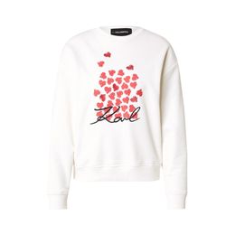 K by KARL LAGERFELD Karl Lagerfeld Sweatshirt Damen Gr&ouml;&szlig;e XL rot / hellrot / schwarz / wei&szlig;