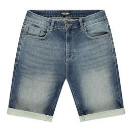Cars Jeans Herren Jeansbermudas "COLORADO Denim Short", blau, Gr. S, Abriebeffekte, Denim/Jeans, Obermaterial: 76% Baumwolle, 22% Polyester, 2%