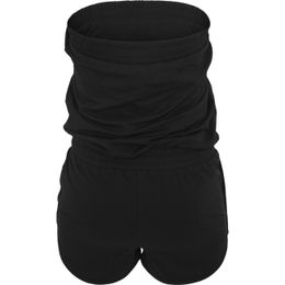 Urban Classics Damen Jumpsuit "Urban Classics Damen Ladies Hot Jumpsuit", schwarz, Gr. M, unifarben, 95% Baumwolle, 5% Elasthan, Overalls