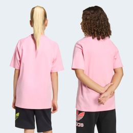 Jungen T-Shirt "GRAPHIC TREFOIL LOOSE", pink, Gr. 152, adidas originals, Obermaterial: 100% Baumwolle, Shirts, f&uuml;r Kinder, Kurzarmdesign, sportlicher