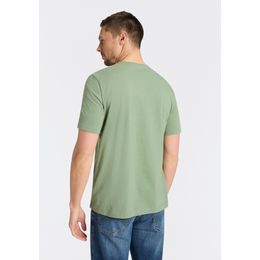 Mustang Herren Kurzarmshirt "Alex Logoprint", gr&uuml;n, Gr. XL, bedruckt, Jersey, Obermaterial: 100% Baumwolle, Shirts, Kurzarm, normale Passform