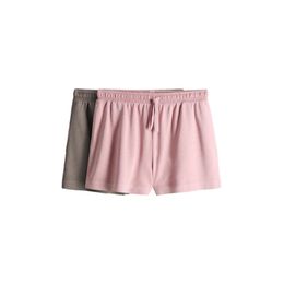 The Set Shorts Damen Gr&ouml;&szlig;e 34 dunkelbraun / rosa