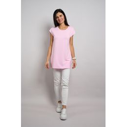 Seidel Moden Damen Longshirt, rosa, Gr. 46, Jersey, Obermaterial: 94% Viskose, 6% Elasthan, Shirts, MADE IN GERMANY