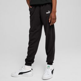 Puma Jungen Trainingshose "ESS NO 1 LOGO SWEATPANTS TR B", schwarz, Gr. 140, unifarben, Sweatware, Obermaterial: 68% Baumwolle, 32% Polyester, Hosen,