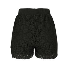 Urban Classics Damen Stoffhose "Urban Classics Damen Ladies Laces Shorts"schwarz, Gr. S, unifarben, 94% Polyamid, 6% Elasthan, Hosen