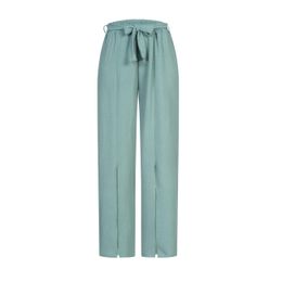 Stoffhose CLOUD 5IVE "CLOUD 5IVE Sommerhose mit seitlich. Schlitzen und Bindeg&uuml;rtel", Damen, Gr. M, US-Gr&ouml;&szlig;en, gr&uuml;n, 95% Polyester, 5% Elasthan, unifarben, loose fit, Hosen Stoffhose