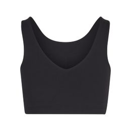 Urban Classics Damen Sport-BH "Urban Classics Ladies Sports Bra low back", Gr. L, schwarz, 80% Nylon, 20% Elasthan, BHs