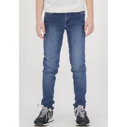 Garcia Jungen Stretch-Jeans, blau, Gr. 158, Denim/Jeans, Obermaterial: 99% Baumwolle, 1% Elasthan, Jeans