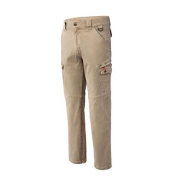 Herren Workerjeans "CALGARY Denim Workwear Arbeits-Cargojeans", beige, Gr. 46, HERO by John Medoox, Denim/Jeans, 98% Baumwolle, 2% Elasthan, Jeans,