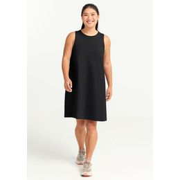 Jack Wolfskin Damen Sommerkleid "TRAVEL DRESS W", schwarz, Gr. L, Obermaterial: 100% Polyester, Kleider, sportlicher Stil, atmungsaktives Material