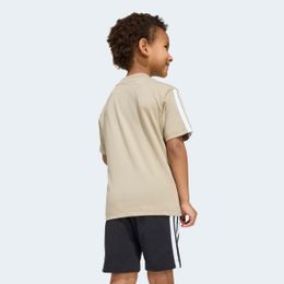 M&auml;dchen T-Shirt "ESSENTIALS KIDS", beige, Gr. 116, adidas Sportswear, Obermaterial: 100% Baumwolle, Shirts, f&uuml;r Kinder, mit sportlichem Stil,