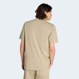 Herren T-Shirt "ESSENTIALS SMALL LOGO SINGLE JERSEY", beige, Gr. L, adidas Sportswear, Obermaterial: 100% Baumwolle, Shirts, sportliches