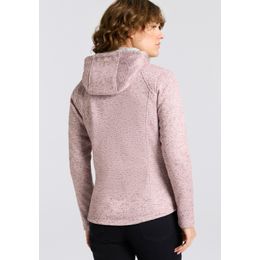 Killtec Damen Strickfleecejacke "KOW 5 WMN KNTFLC JCKT", rosa, Gr. 46, Obermaterial: 100% Polyester, Jacken, mit Seitentaschen mit Zipper, aus