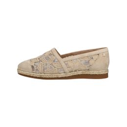 Paul Green Damen Espadrille "Paul Green Halbschuhe Leder", Gr. 37, beige, Leder, Schuhe