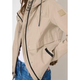 Cecil Damen Windbreakercrispy camel, Gr. XXL, unifarben, Stoff, Obermaterial: 100% Polyester. Futter: 100% Polyester, Jacken, mit Kapuze