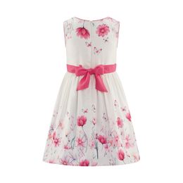 happy girls M&auml;dchen Sommerkleid, rosa, Gr. 110, bedruckt, gebl&uuml;mt, Web, Obermaterial: 100% Baumwolle. Futter: 100% Baumwolle, Kleider