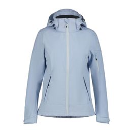Icepeak Damen Softshelljacke "BATHGATE"light blau, Gr. 42, Obermaterial: 100% Polyester, Jacken, wasserdicht mit Wassers&auml;ule 10000, wasserabweisend,