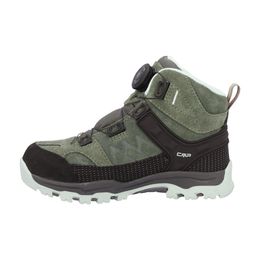 CMP Kinder Outdoorschuh "KIDS KIRUNA MID FITGO WP TREKKING SHOES", Gr. 30, gr&uuml;n, Leder, Schuhe, wasserdicht