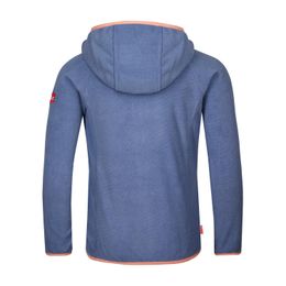 Trollkids M&auml;dchen Fleecejacke "Girls Sandefjord Jacket"lotus blau, dahlia, Gr. 164, Fleece, Obermaterial: 100% Polyester, Jacken, mit Kapuze,