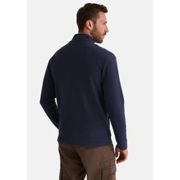 Herren Outdoorjacke "JOEL Outdoorjacke", blau, Gr. M, HERO by John Medoox, angeraute Sweatware, 65% Baumwolle, 35% Polyester, Jacken, HERO by John