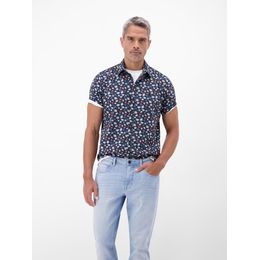 Lerros Herren Kurzarmhemd "Floral bedrucktes Halbarmhemd, 100 % Baumwolle", bunt, Gr. L, 100% Baumwolle, Hemden