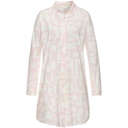s.Oliver Damen Nachthemd, Gr. 40, rosa, Single Jersey, Obermaterial: 50% Baumwolle, 50% Viskose, Kleider, mit grafischem Print