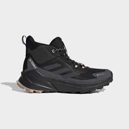 adidas terrex Damen Wanderschuh "TRAILMAKER 2.0 MID GORE-TEX", Gr. 40,5, schwarz, Synthetik, Textil, Schuhe, wasserdicht dank Gore-Tex Membrane