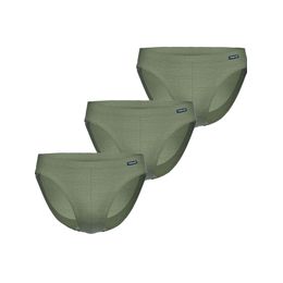 Ammann Damen Jazz-Pants Slips "3er Pack Jazz Pants Day Classic / Jeans Feinripp", Gr. 5, gr&uuml;n, Obermaterial: 75% Baumwolle CO. 25% Polyester PES.,