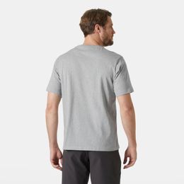 Helly Hansen Herren T-Shirt "HH LOGO T-SHIRT 3.0", grau, Gr. XL, bedruckt, unifarben, Jersey, Obermaterial: 100% Baumwolle, Shirts, kurz&auml;rmlig, mit