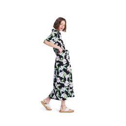 Roxy Damen Sommerkleid "Island Escape"anthrazit spring charming, Gr. XL, Obermaterial: 100% Viskose., Kleider