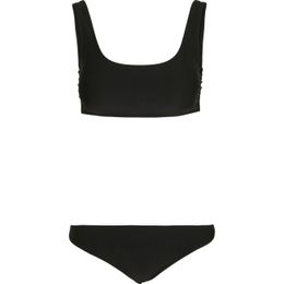 Urban Classics Damen B&uuml;gel-Tankini "Urban Classics Damen Ladies Tanktop Bikini"schwarz, Gr. S, 82% Polyamid, 18% Elasthan, Bikini-Sets