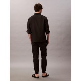 Herren Cargohose "PLL ON SKNNY CRG RPS", schwarz, Gr. XL, Calvin Klein Jeans, unifarben, Web, Obermaterial: 58% Baumwolle, 39% Polyester, 3%