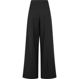 Urban Classics Damen Stoffhose "Urban Classics Ladies Wide Leg Pants", schwarz, Gr. 28, unifarben, 80% Polyester, 20% Elasthan, Hosen