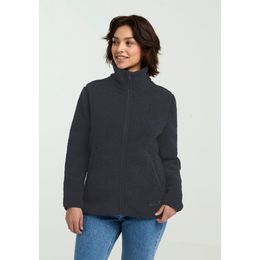 Jack Wolfskin Damen Fleecejacke "HIGH CURL JKT W"schwarznavy, Gr. XXL, Oberstoff: 100% POLYESTER. Futter: 100% POLYESTER, Jacken