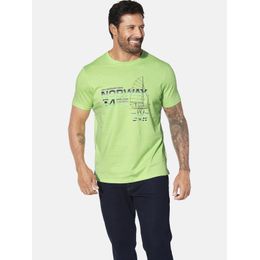 Jan Vanderstorm Herren Rundhalsshirt "T-Shirt EILI", gr&uuml;n, Gr. XL, Obermaterial: 100% Baumwolle CO., Shirts