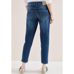 Cecil Damen Slim-fit-Jeans "Style Scarlett"mid blau used wash, Gr. 34, unifarben, Denim/Jeans, Obermaterial: 78% Baumwolle, 20% Polyester, 2%